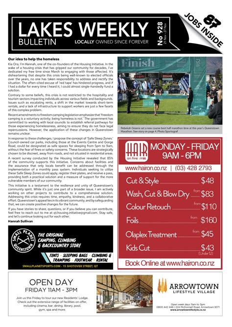 Issue 928 Lakes Weekly Bulletin