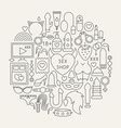 Sex Shop Line Seamless Pattern Royalty Free Vector Image