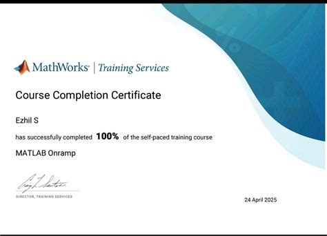 🎓 Im Excited To Share That Ive Successfully Completed The Matlab