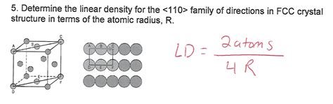 Solved 5 Determine The Linear Density For The Family Chegg Com