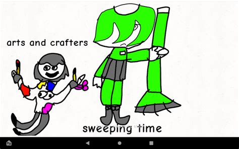 Human Arts And Crafters And Sweeping Time R Baldi