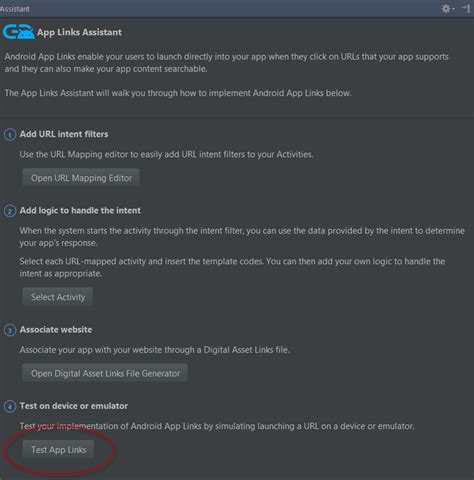 Android Studio How To Make Test App Links Work Stack Overflow
