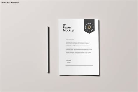 Premium Psd A4 Paper Mockup