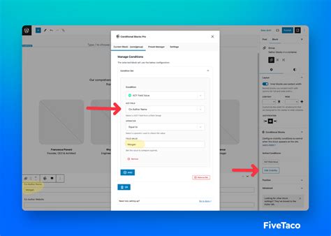 Conditional Blocks Fivetaco