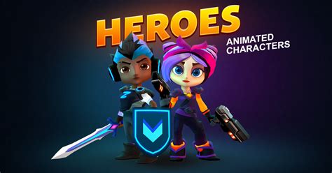 Heroes Animated Characters 3d Characters Unity Asset Store