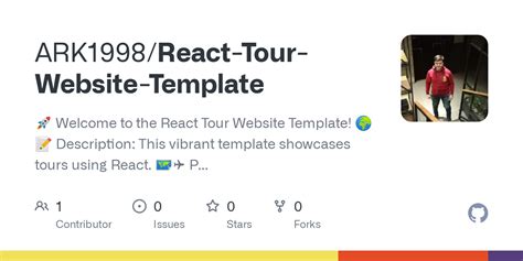 Github Ark1998 React Tour Website Template 🚀 Welcome To The React Tour Website Template 🌍 📝