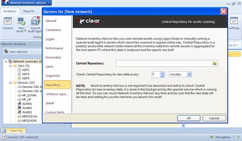 Central Repository Network Inventory Advisor 841