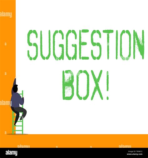 Word Writing Text Suggestion Box Business Photo Showcasing Container Which Showing Can Leave
