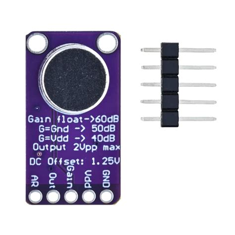 Micrófono Electret Max9814 Control Automático Ganancia