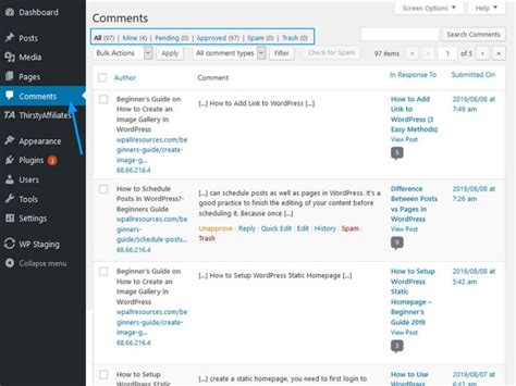 How To Enable Disable And Moderate Comment In Wordpress
