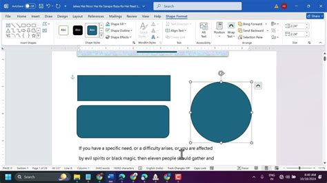 How To Insert And Modify Shapes In Microsoft Word Pc And Mac Youtube