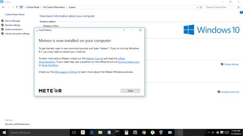 Meteor Doesnt Work In Windows 10 Help Meteor Forum