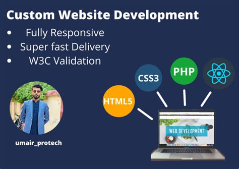 Build Custom Responsive Website In Html Css Bootstrap Javascript And