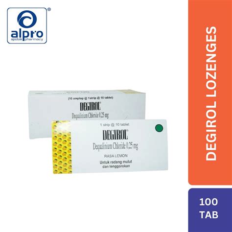 Jual Degirol Lozenges 1 Strip 10 Tablet Shopee Indonesia