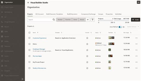 Set Up Oracle Visual Builder Studio Generation 2