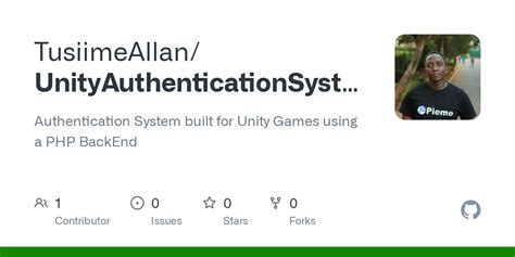 Github Tusiimeallanunityauthenticationsystem Authentication System