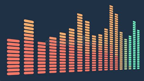 Dynamic Sound Equalizer Bars Audio Visualizer Vector Vector Design Generative Ai Stock Vector