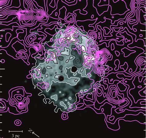 Map Of The Rosat X Ray Flux Superposed On The Nanten2 Coj 1 0