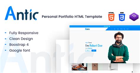 Antic Responsive Resume And Portfolio Html Template Techydevs