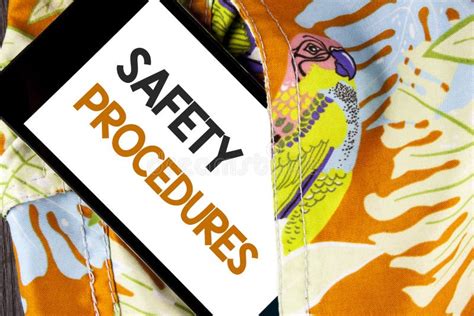 Conceptual Hand Writing Showing Safety Procedures Business Photo Text Follow Rules And