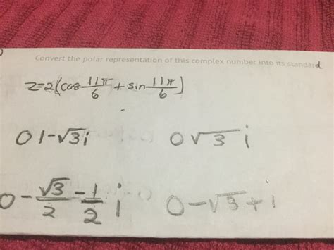Solved Convert The Polar Representation Of This Complex Chegg