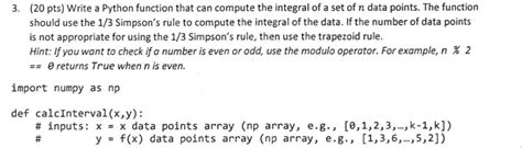 solved 3 20 pts write a python function that can compute