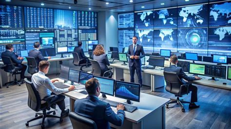 Secure Network Operations Center Efficient Management Premium Ai Generated Image