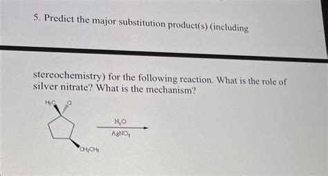 Solved Prelab Questions Nucleophilic Substitution 1 Give