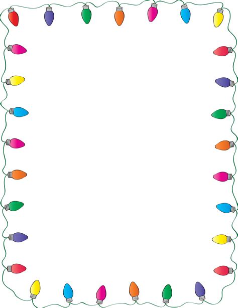 Christmas Lights Borders Png