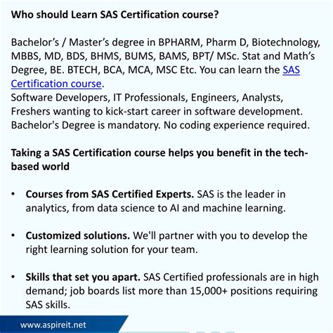 Ppt Strategies To Prepare Sas Certification Exam Aspire Techsoft Powerpoint Presentation