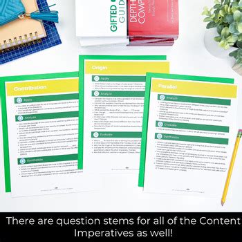 Depth And Complexity Question Stems Ebook By Gifted Guru TpT