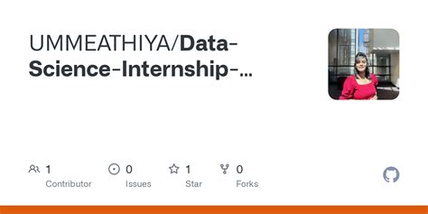 GitHub UMMEATHIYA Data Science Internship Vtricks Technology Pvt Ltd