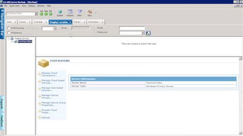 Submitting A Synthetic Full Backup Job With Arcserve Backup R16 Data