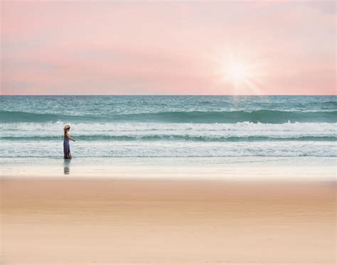 Girl Walking Beach Free Photo On Pixabay