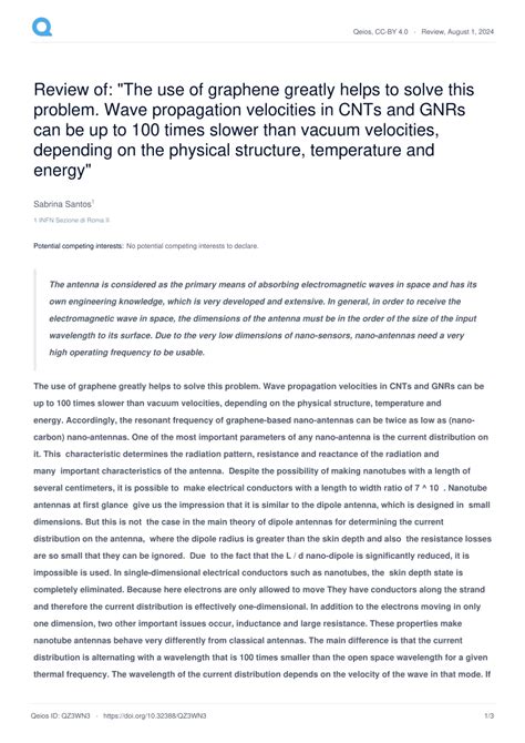 Pdf Review Of The Use Of Graphene Greatly Helps To Solve This Problem Wave Propagation Pdf Review Of The Use Of Graphene Greatly Helps To Solve This Problem Wave Propagation