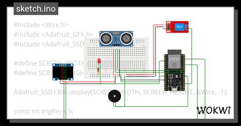 วัดระยะ Relay 1 Wokwi Esp32 Stm32 Arduino Simulator