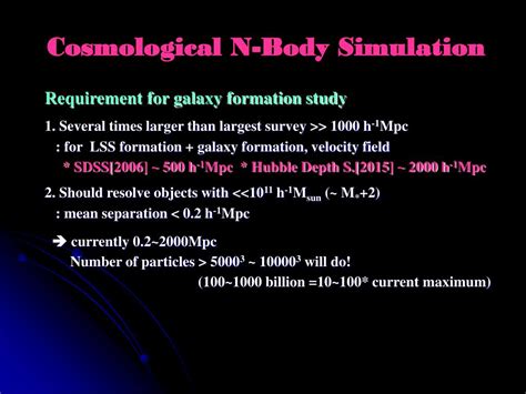 Ppt Cosmological N Body Simulation Topology Of Large Scale Structure Powerpoint Presentation