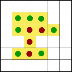 Geometry Algorithm To Find If A Square Is Removable From A Group Of Squares Without