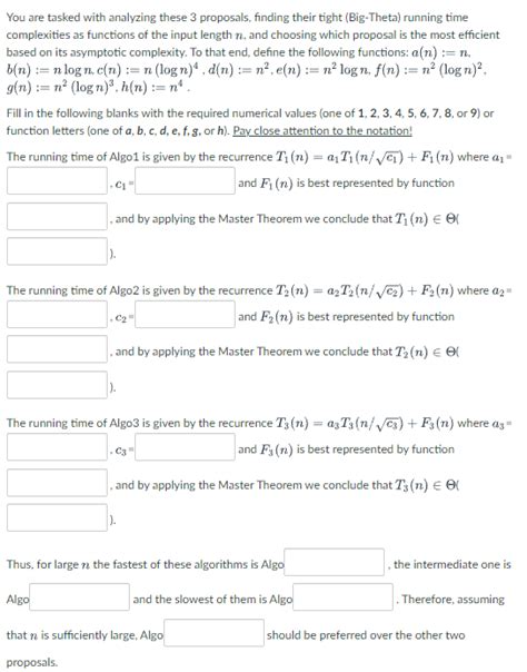 Solved Three Algorithms Algo1 Algo2 And Algo3 Have Been Chegg Com