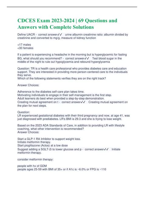 Cdces Exam 69 Questions And Answers With Complete Solutions Cdces Stuvia Us