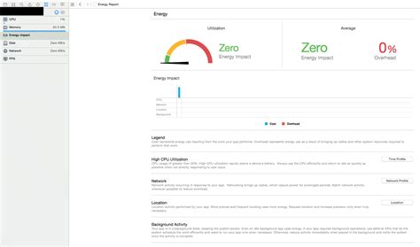 Ios Xcode Energy Gauges Stopped Working Stack Overflow