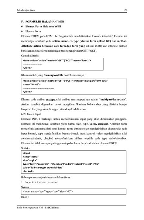 Buku Pemrograman Web Html Css Javascript Pdf