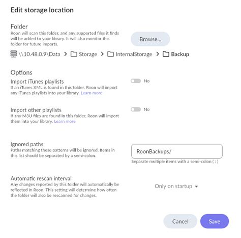 Database Backup On Internal Storage Issue Refnc5m0q Support Roon Labs Community