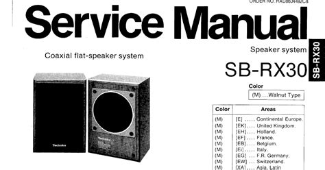 Infrequent Sound Sex Tex Technology Technics SB RX Way Speaker Bass Reflex Scheme And