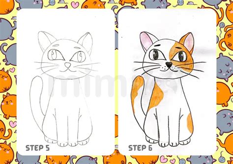 How To Draw A Cat A Step By Step How To Mimi Panda