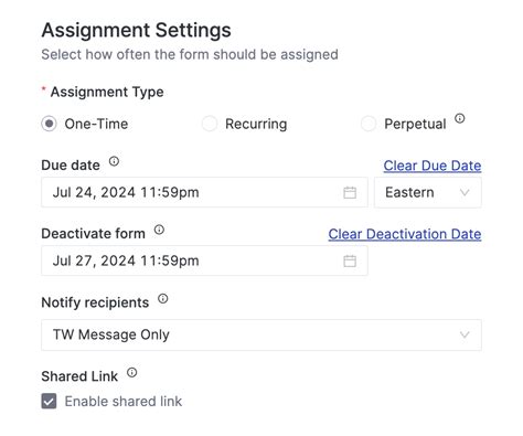 Assign Forms