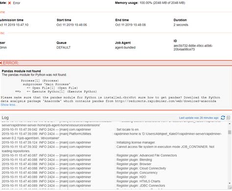 Error While Executing A Python Code On Server Altair Community