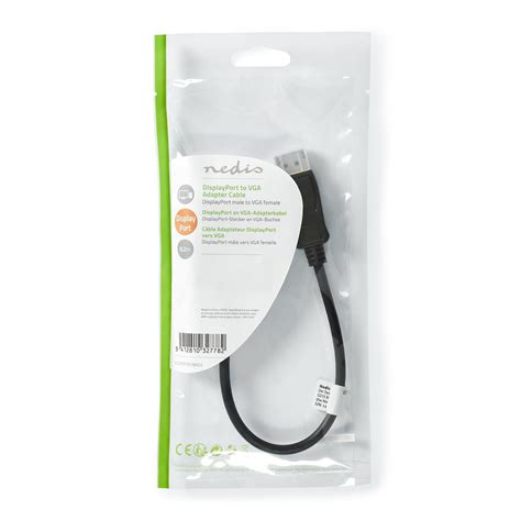 VGA Cable | DisplayPort Male | VGA Female | Nickel Plated | Maximum ...