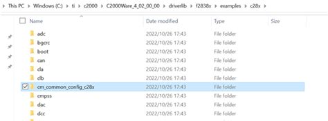 Tms320f28384s 导入 Ctic2000ware4020000driverlibf2838xexamplescmcancanex3external
