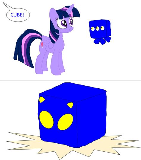 Twilight Sparkle And Cube Wisp By Amazingangus76 On Deviantart